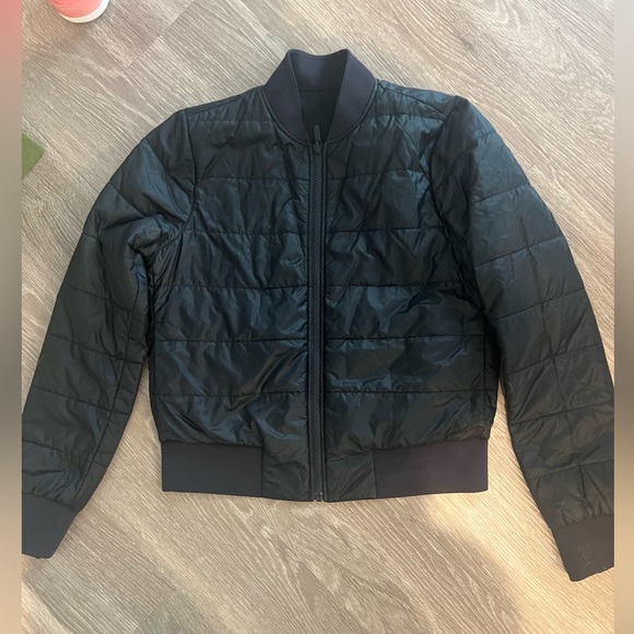 lululemon athletica | Jackets & Coats | Reversible Lulu Bomber Jacket ...